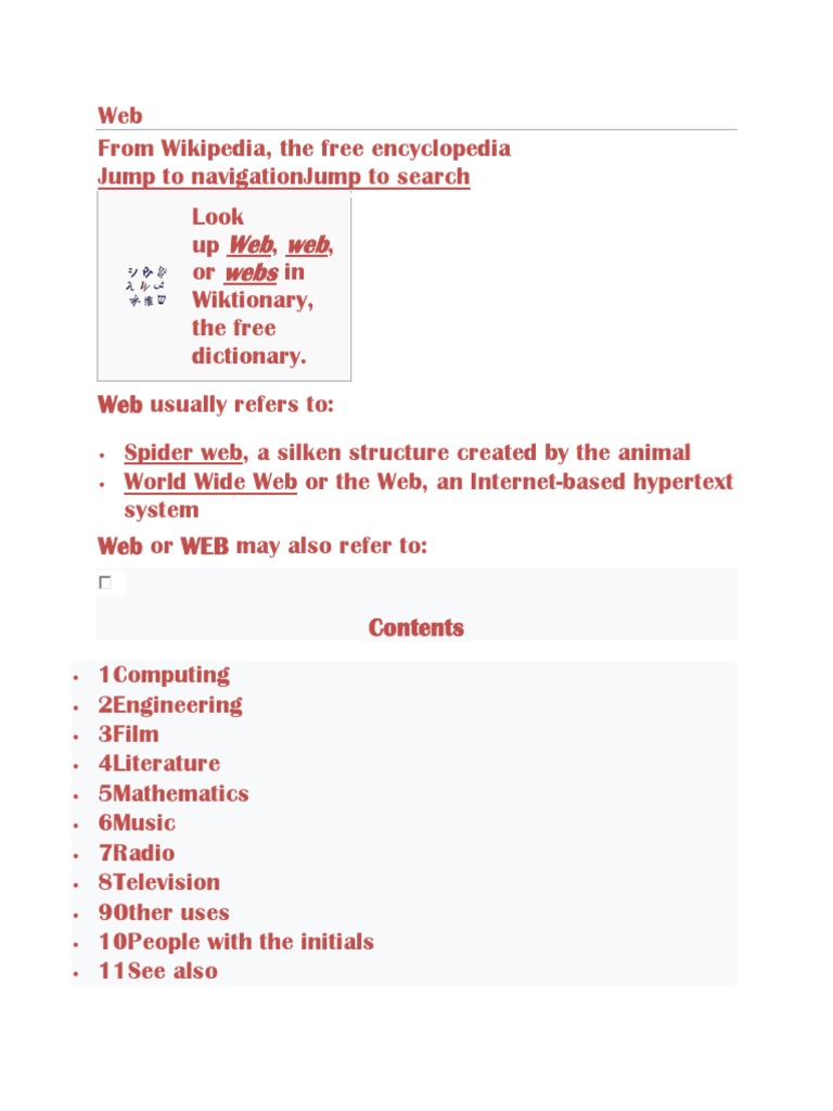 Web Web Webs | PDF | World Wide Web | Internet & Web