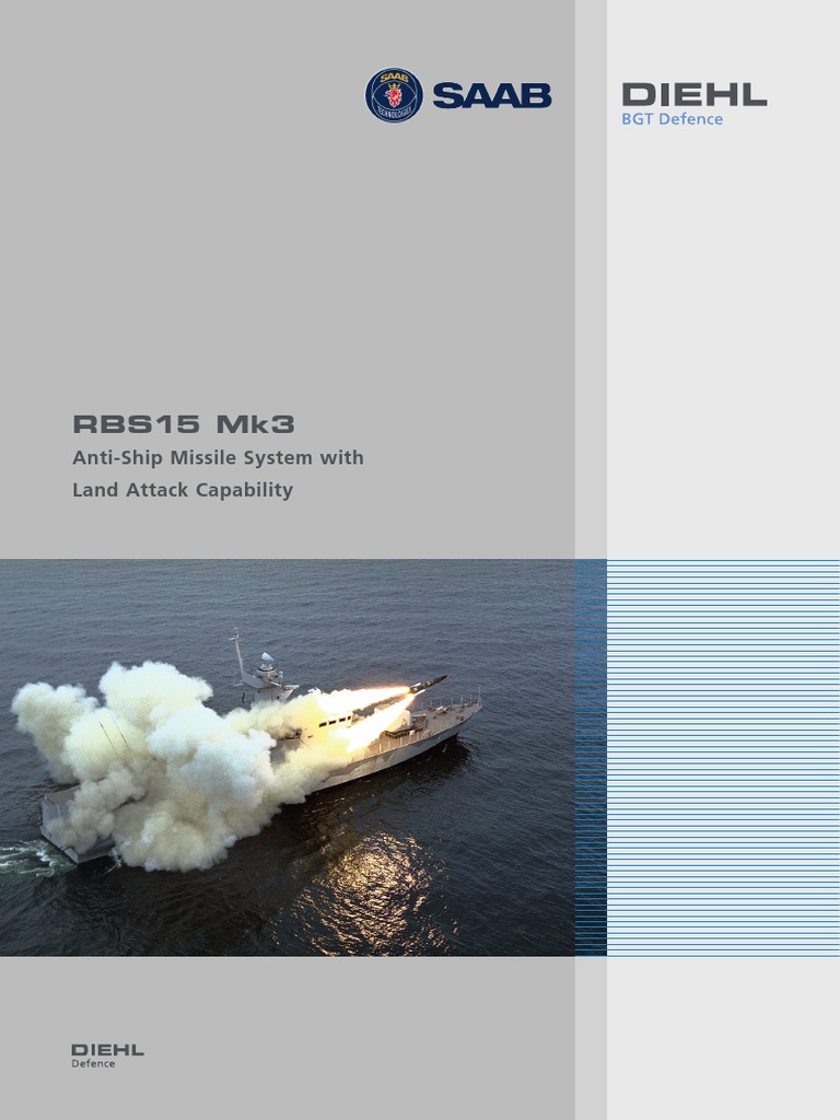 RBS15 Mk3: Anti-Ship Missile System With Land Attack Capability | PDF ...