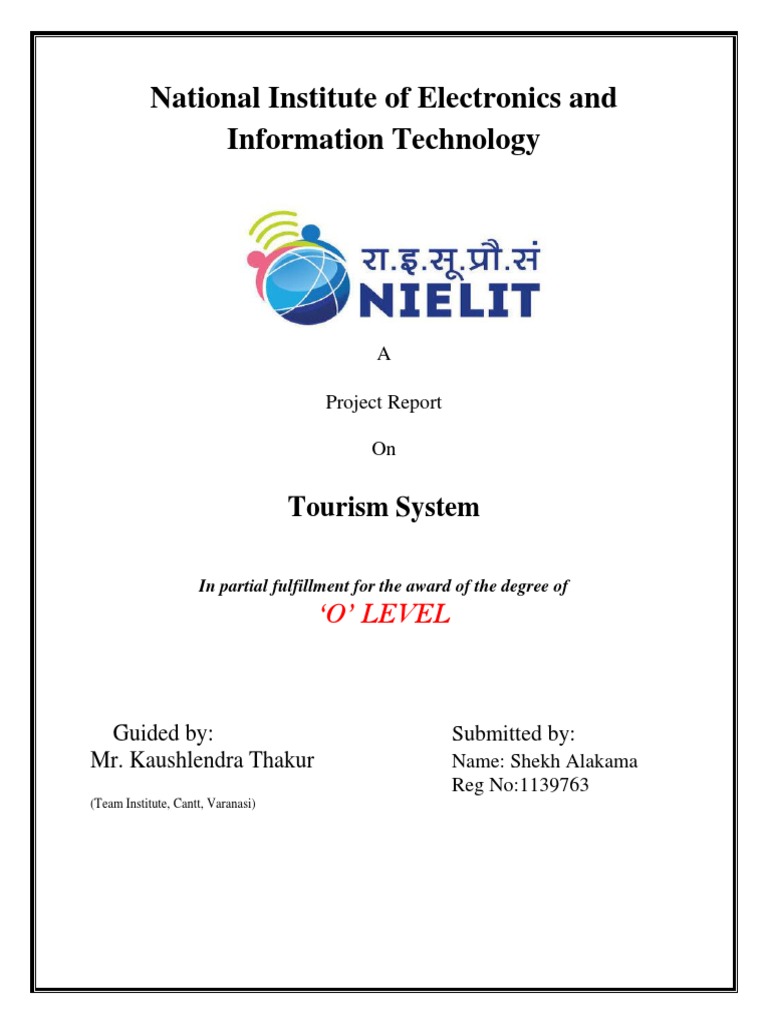 Tourism Management System: A Project Report on Developing a Tourism ...