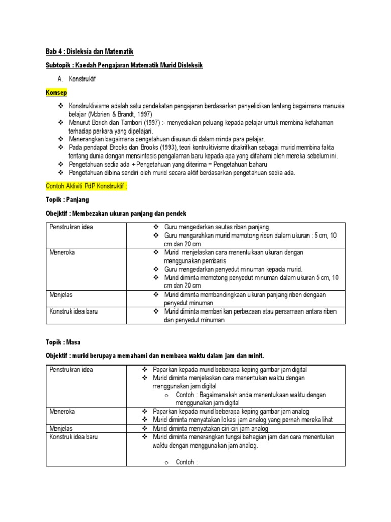 DIsleksia Bab 4 | PDF