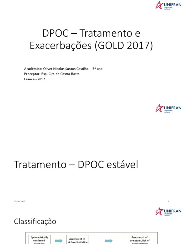 DPOC - Tratamento e Exacerbações (GOLD 2017) | PDF | Doença de ...