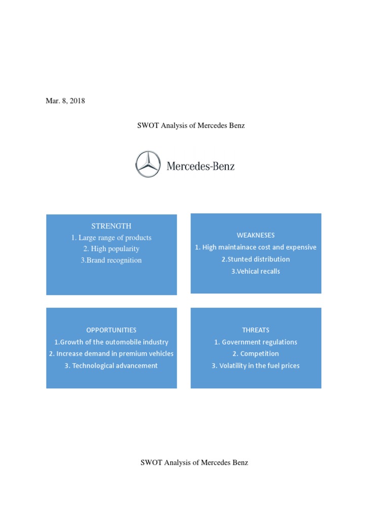 Mercedes Benz SWOT 2722143794506511 5 | PDF | Mercedes Benz | Car
