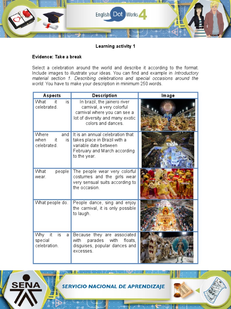 Celebrating Brazil's Colorful Carnival | PDF | Foreign Language Studies