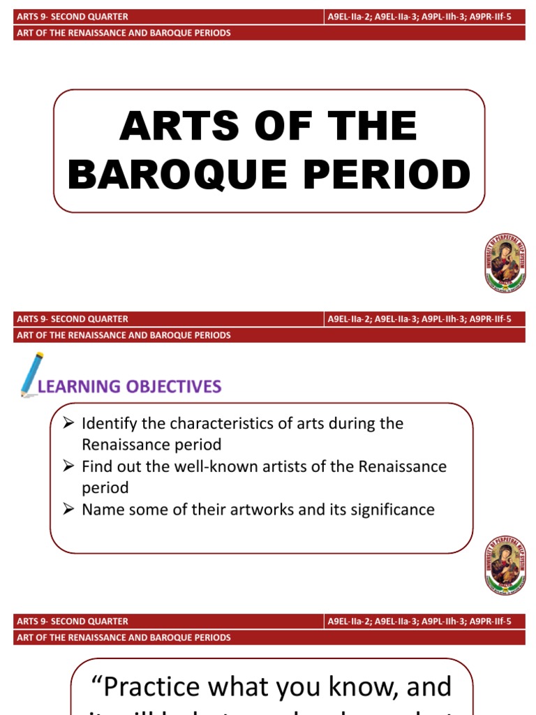 PDF 2nd QTR Lesson 2 - Arts 9 | PDF | Baroque | Paintings