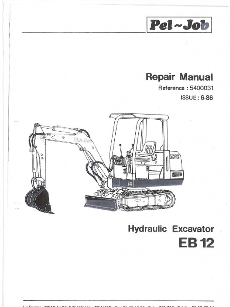 Pel-Job EB12 Reparationsmanual Del 1 | PDF