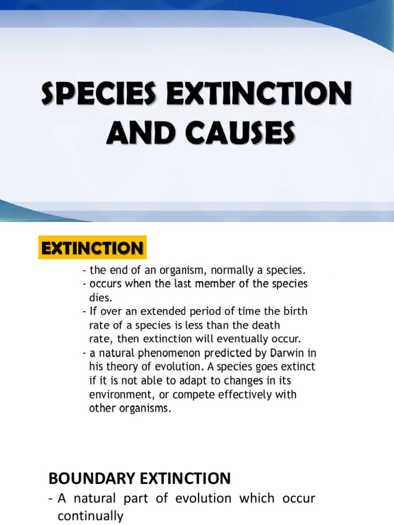 Species Extinction and Its Causes | PDF | Genetic Diversity | Extinction