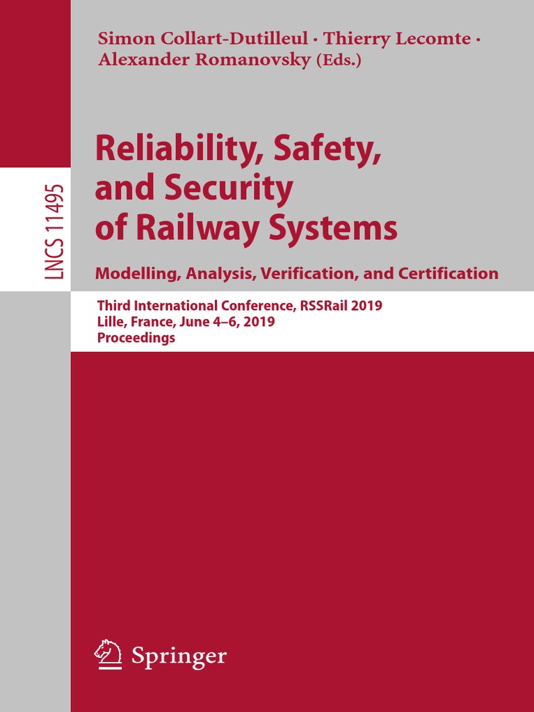 Reliability, Safety, and Security of Railway Systems | PDF | Train | Safety
