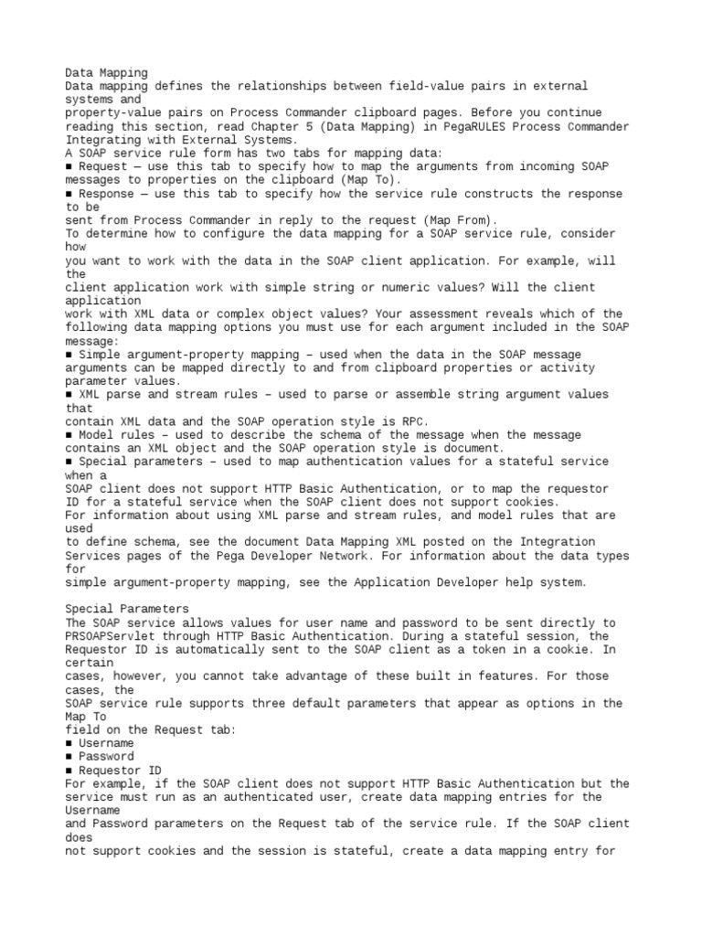 Pega Soap Notes | PDF | Soap | Xml