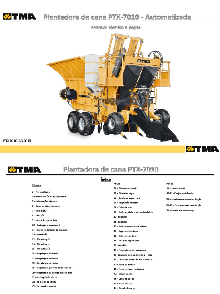 Plantadora TMA | PDF | Pneu | Trator
