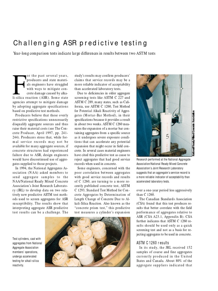 Asr Test 1 | PDF | Construction Aggregate | Concrete