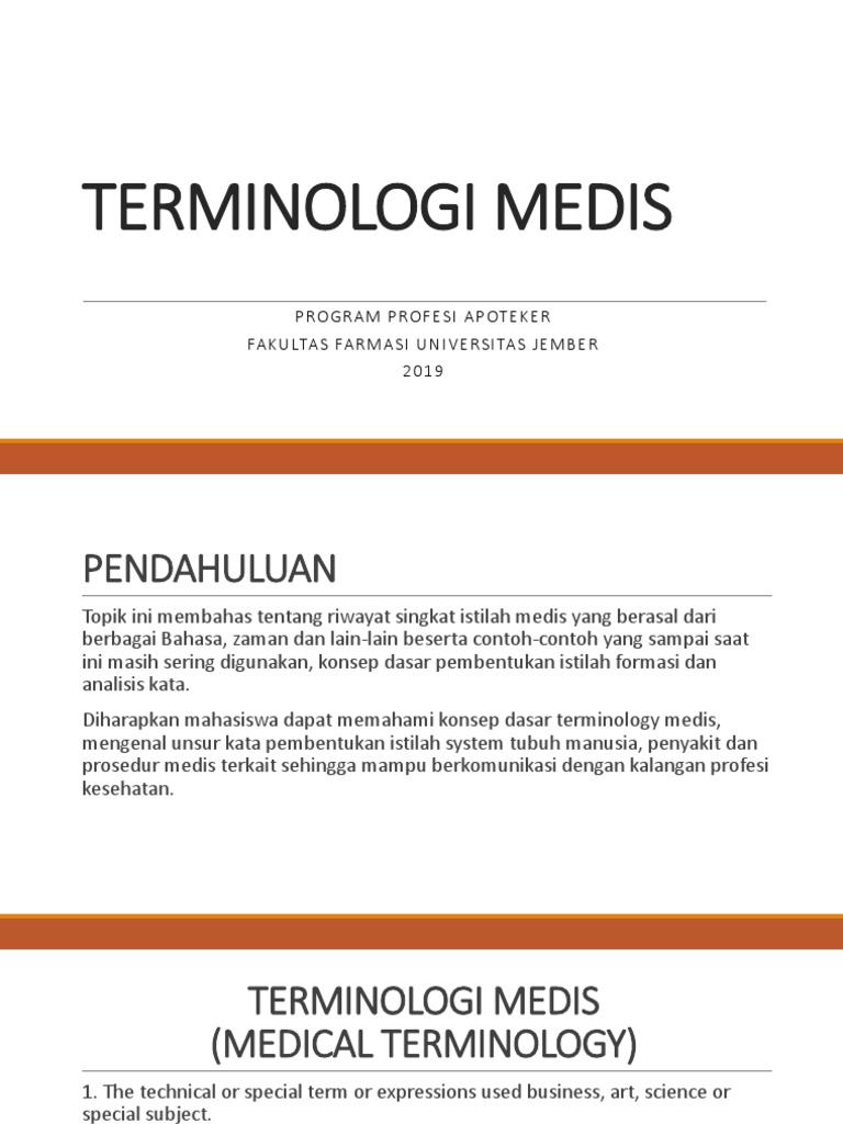 Terminologi Medis | PDF