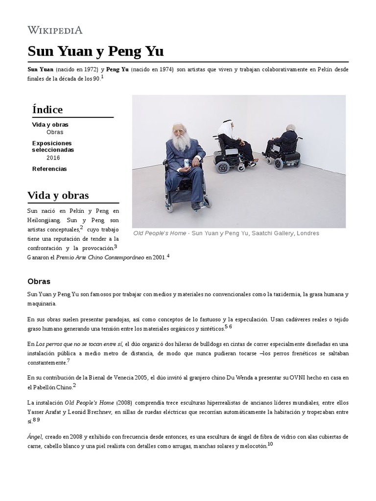 Sun Yuan y Peng Yu | PDF | Arte contemporáneo | Artes (general)