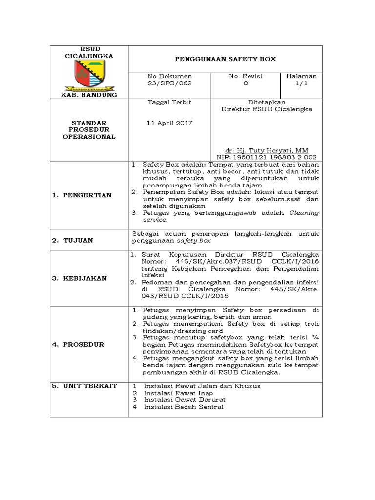 Spo Safety Box | PDF