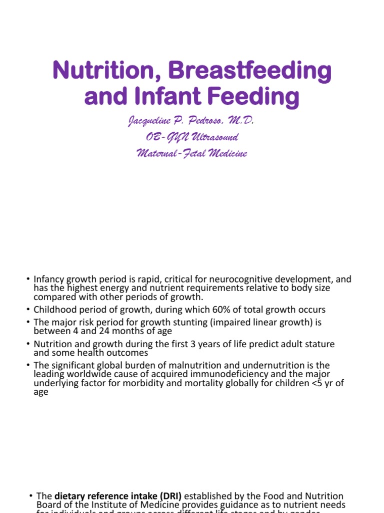 Nutrition, Breast Feeding and Infant Feeding | PDF | Breastfeeding ...