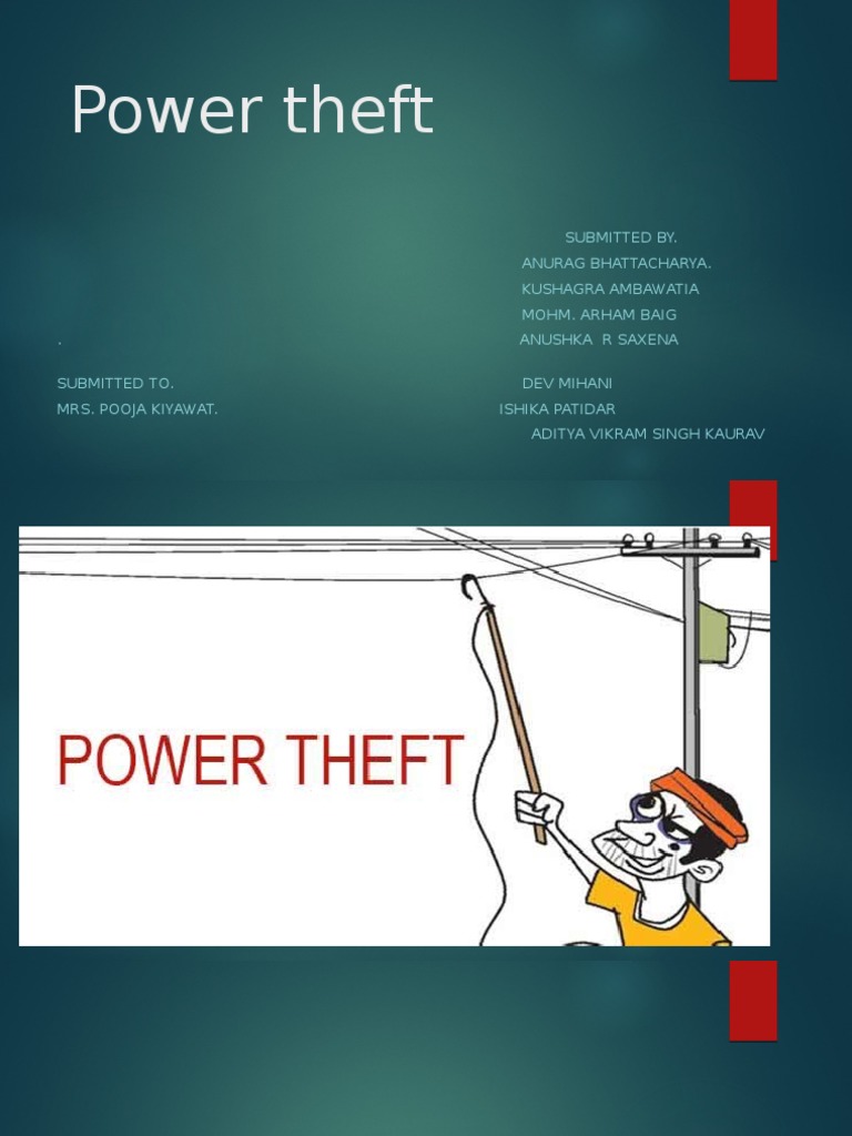 Power Theft in India | PDF | Theft | Mens Rea