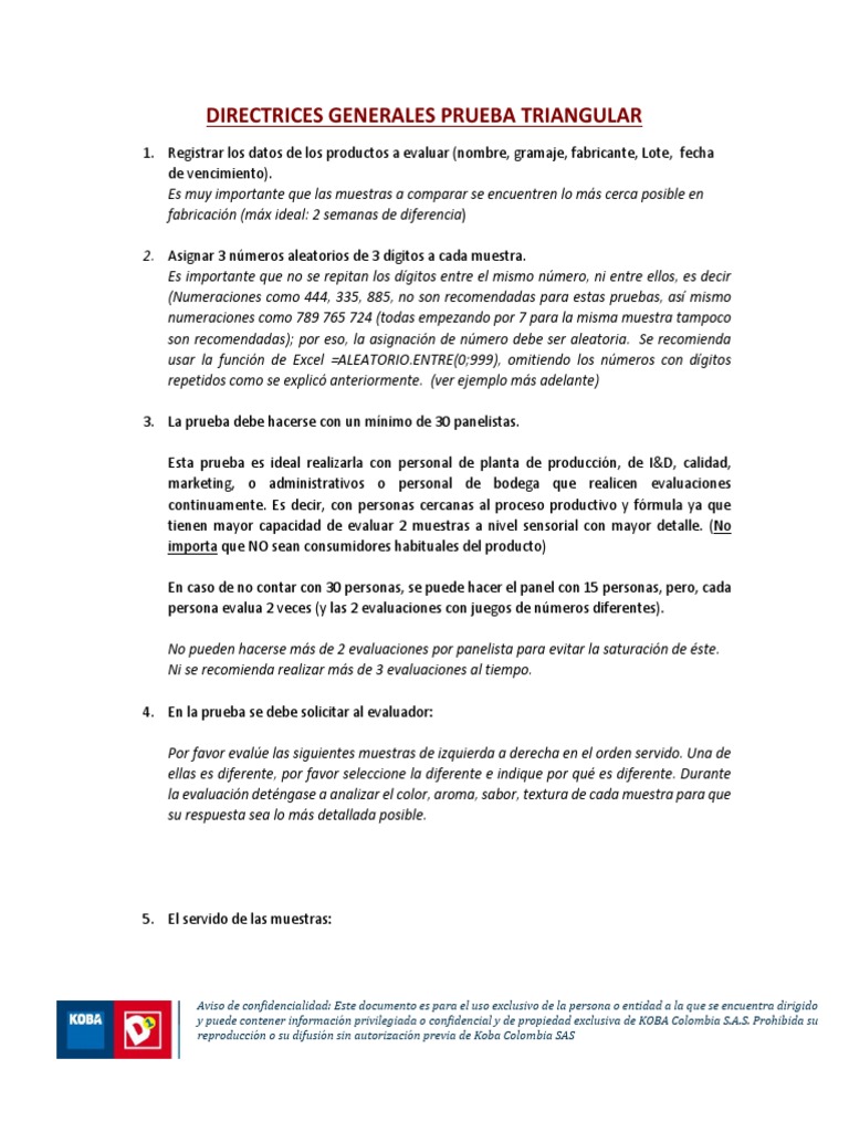 Prueba Triangular | PDF