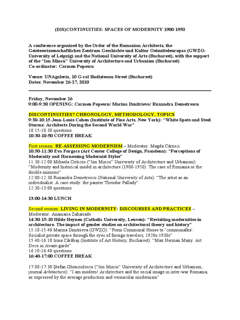 Conference Program | PDF
