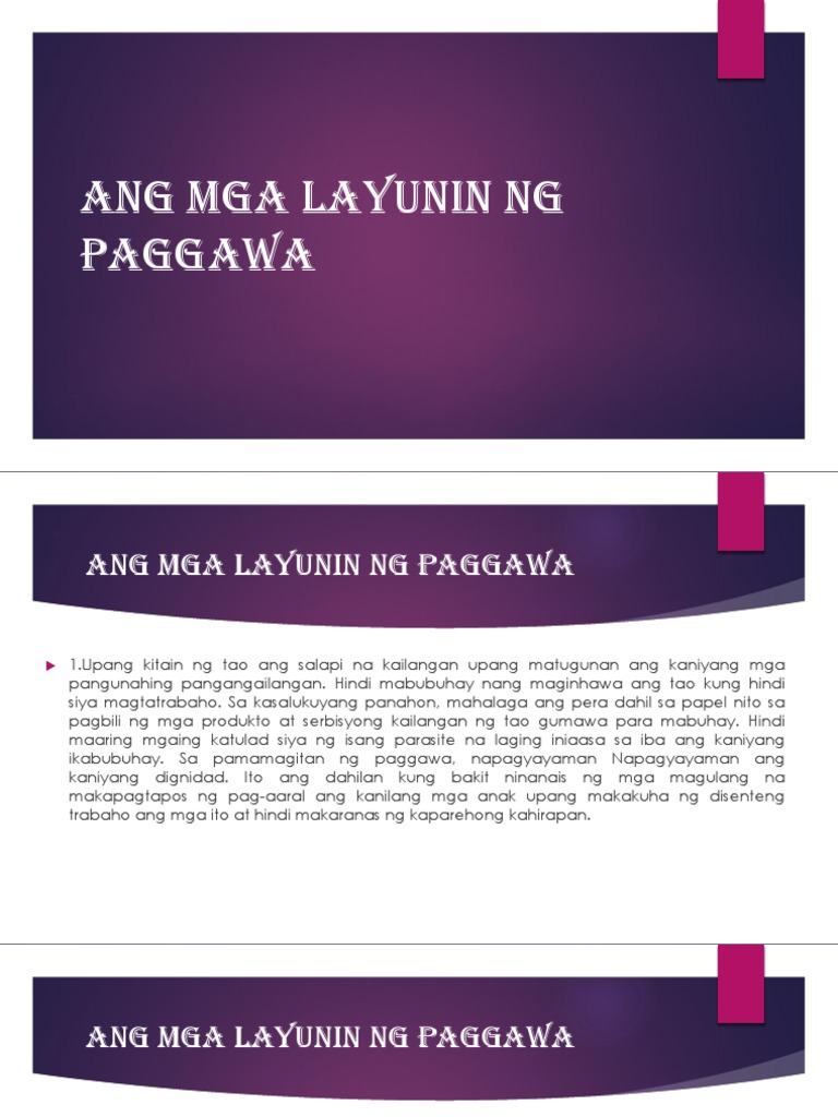 Ang-Mga-Layunin-ng-Paggawa (1) - 1 | PDF