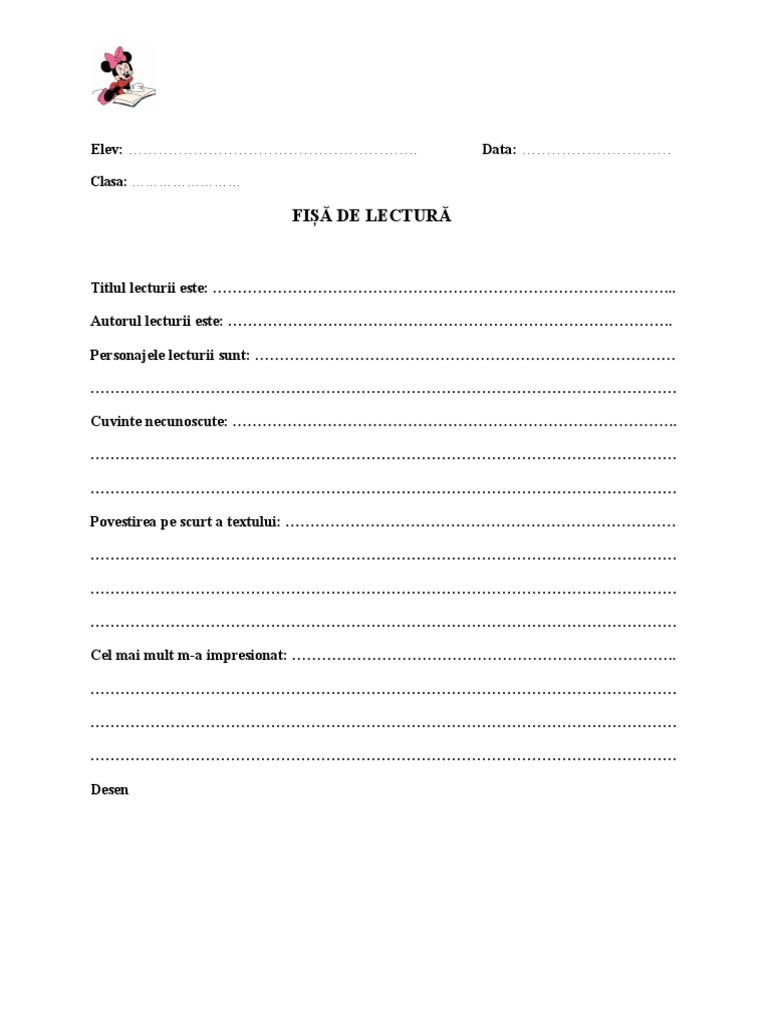 Fisa de Lectura Poveste