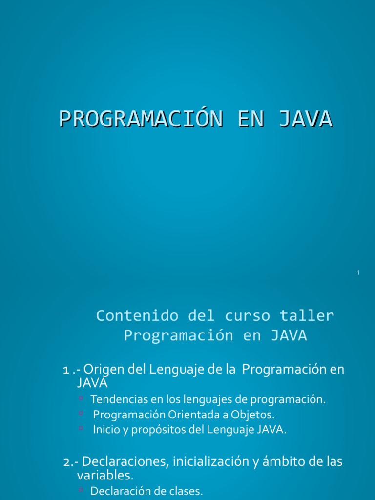 Basico De Java Pdf Java Lenguaje De Programación Programación Orientada A Objetos