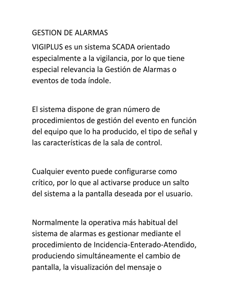 Gestion de Alarmas | PDF | Scada | Tecnología digital