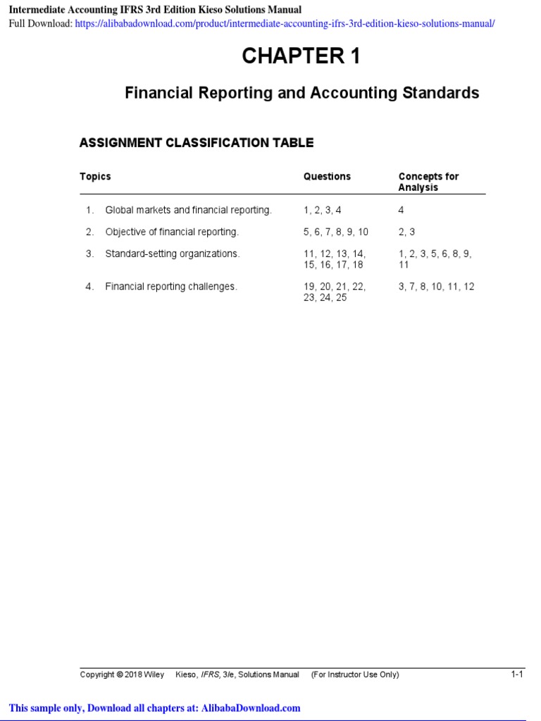 Intermediate Accounting IFRS 3rd Edition | PDF | International ...