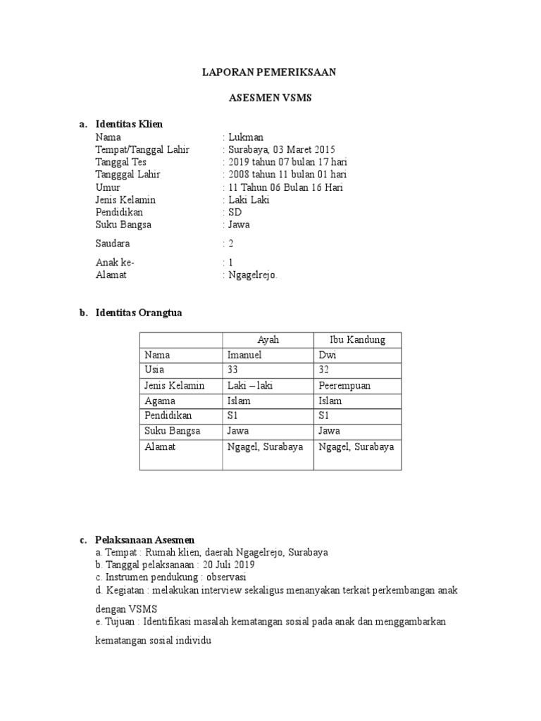 Laporan Praktikum VSMS | PDF
