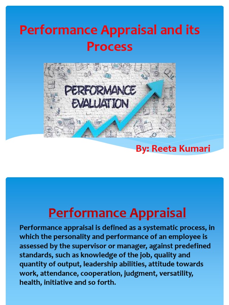Performance Appraisal and Its Process | PDF | Performance Appraisal ...