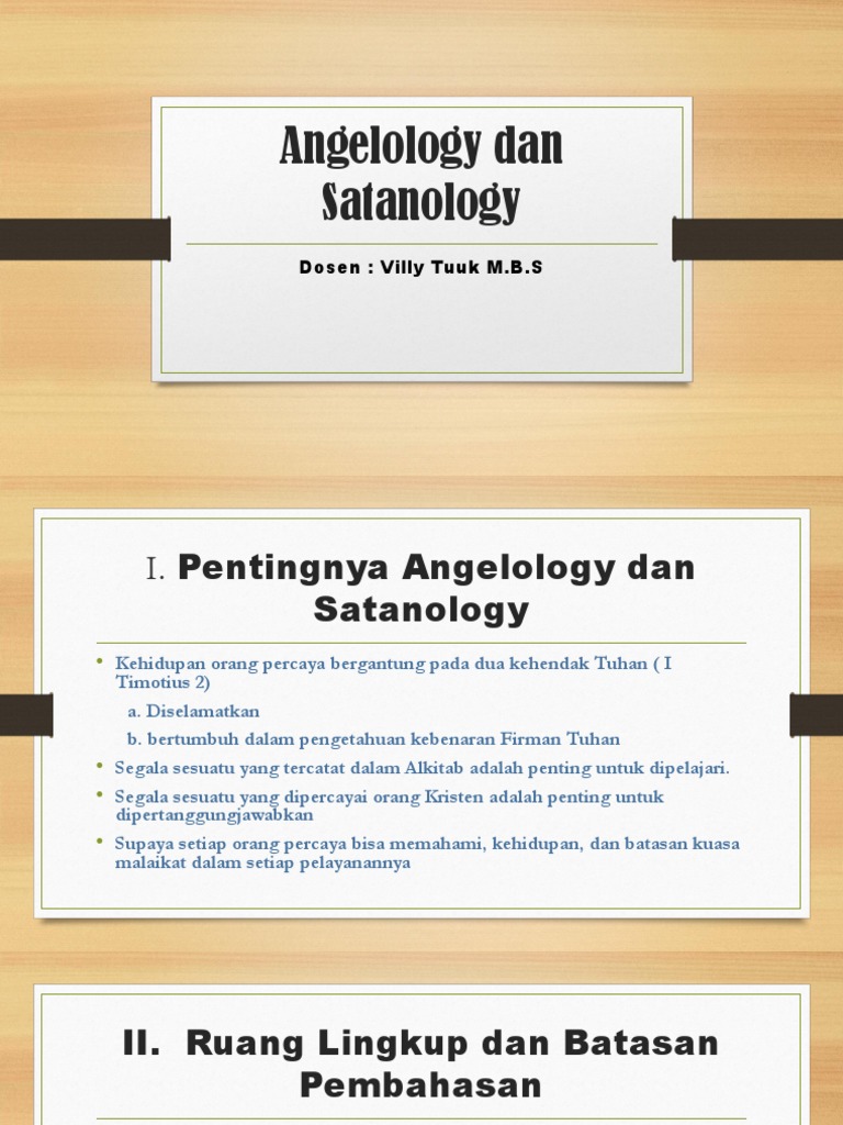 Angelology Dan Satanology | PDF