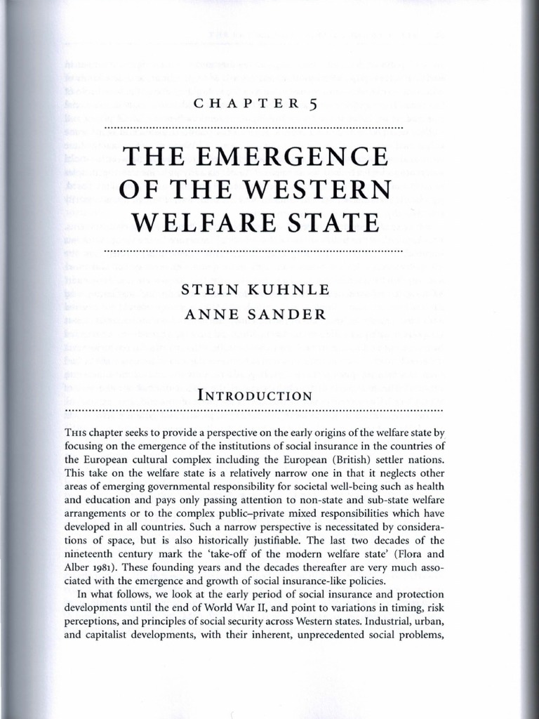 Kuhnle-2012-The Emergence of The Western Welfare State | PDF | Welfare ...