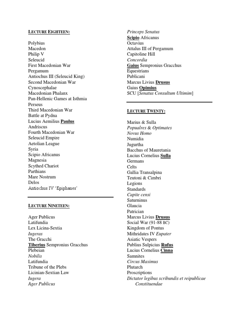 L E: Scipio Africanus: Princeps Senatus | PDF | History