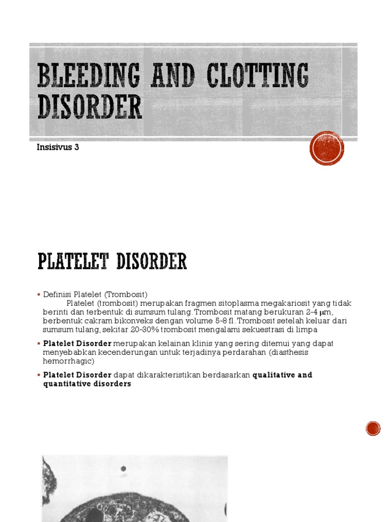 Platelet Disorder | PDF