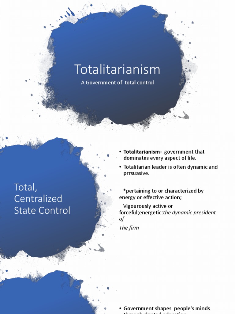 Totalitarianism: A Government of Total Control | PDF | Nazi Germany ...