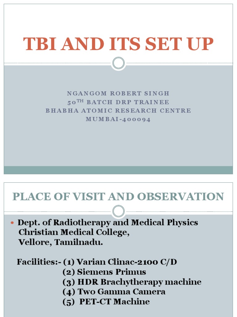 TBI | PDF | Radiation Therapy | Absorbed Dose