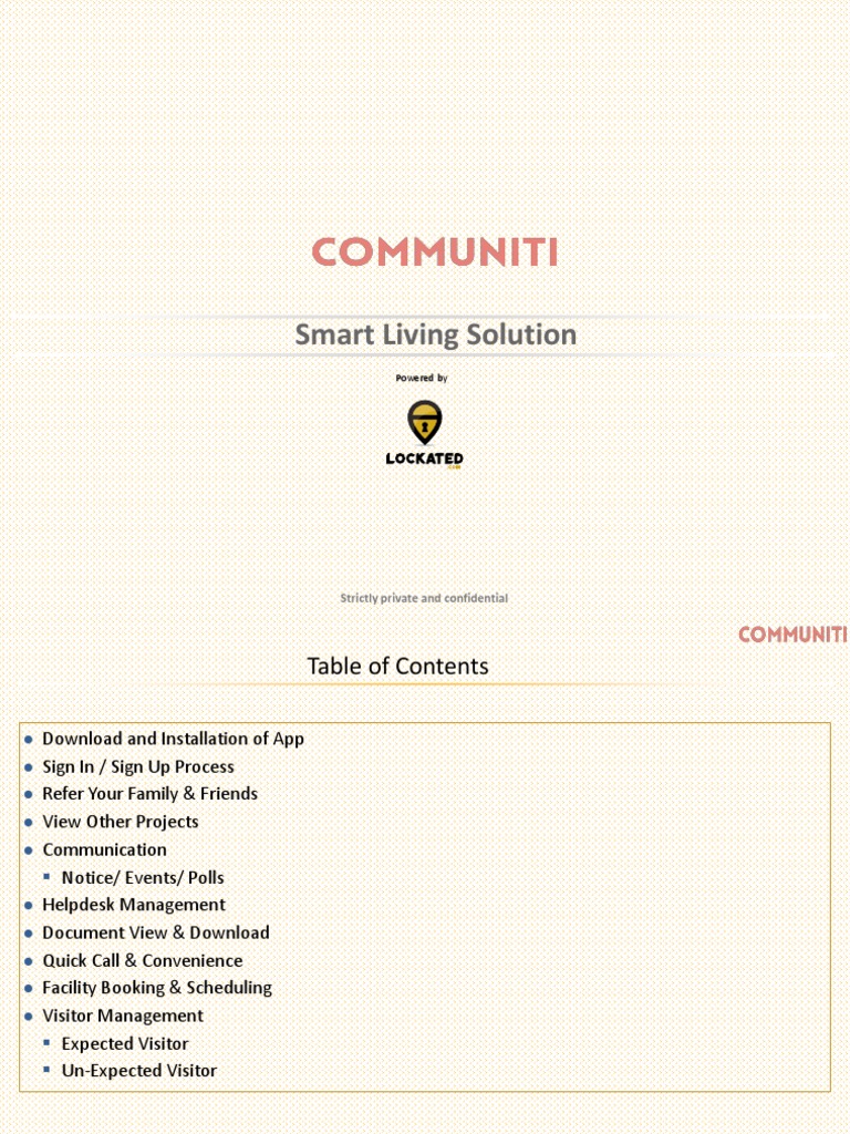 Communiti Residents Guide | PDF | Mobile App | Help Desk