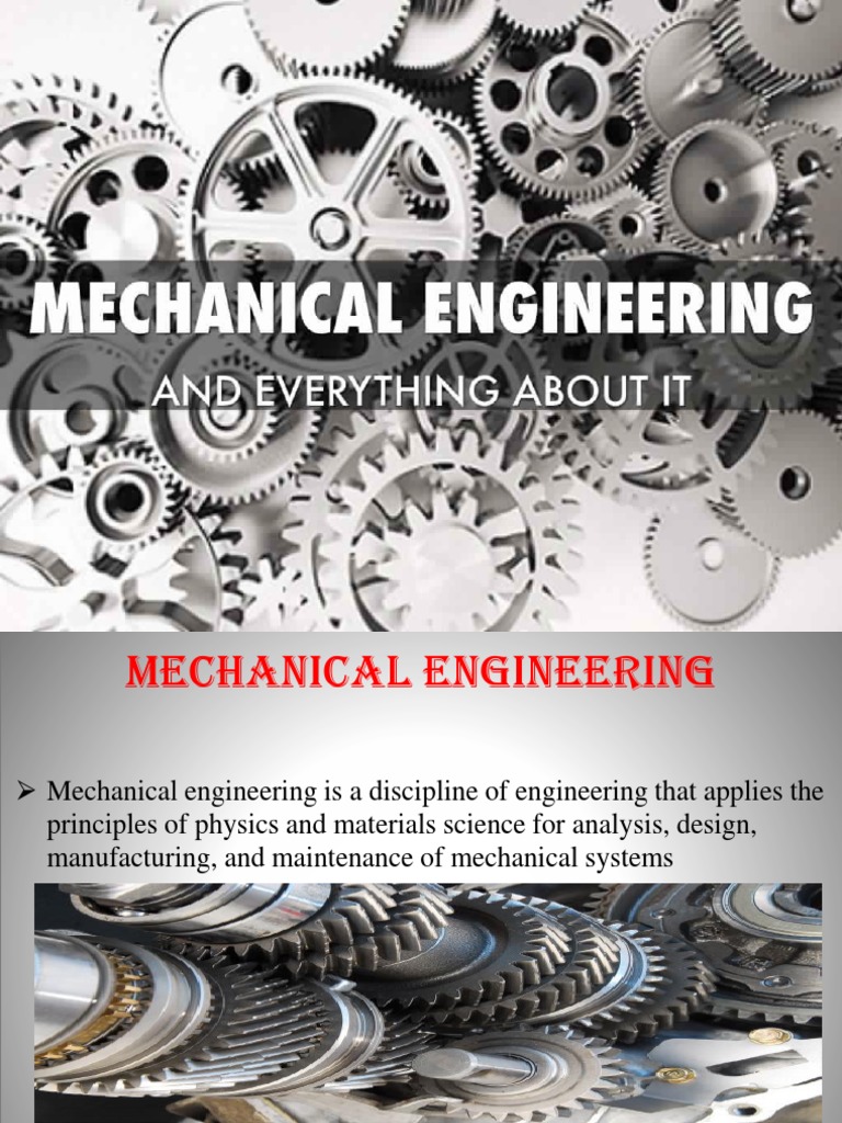 Mechanical Engineering | PDF | Mechanical Engineering | Science And ...