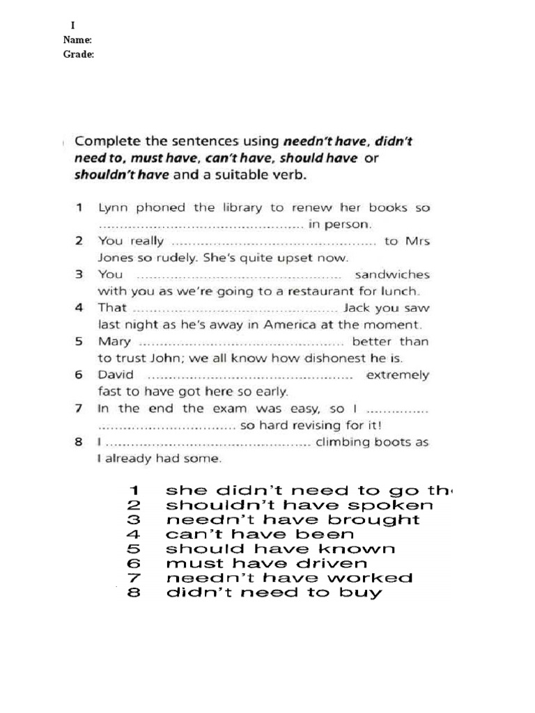 English Grammar Test | PDF | Syntax | Grammar