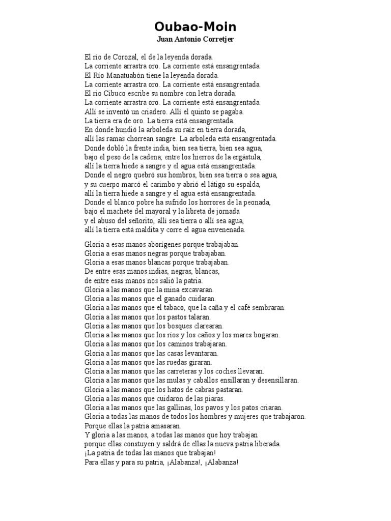 Oubao-Moin Juan Antonio Corretjer | PDF