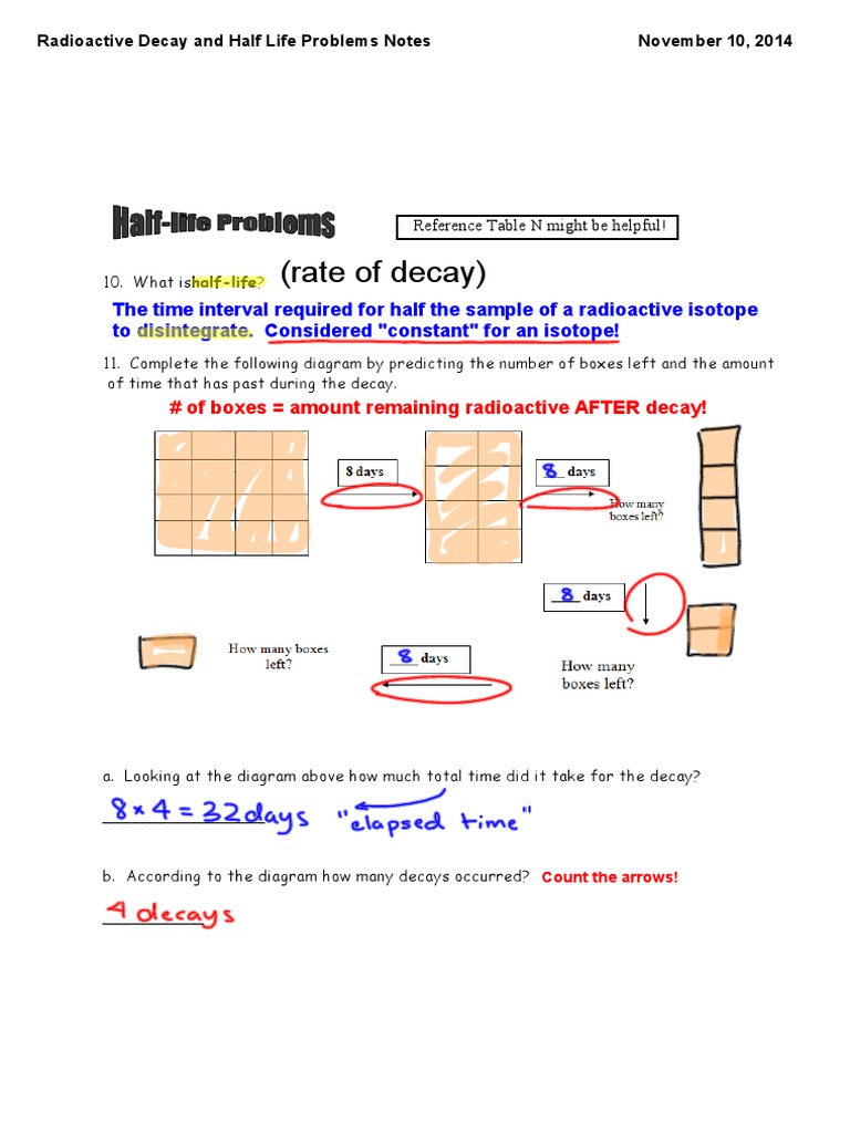 Radioactive Decay Study Guide | PDF | Science & Mathematics
