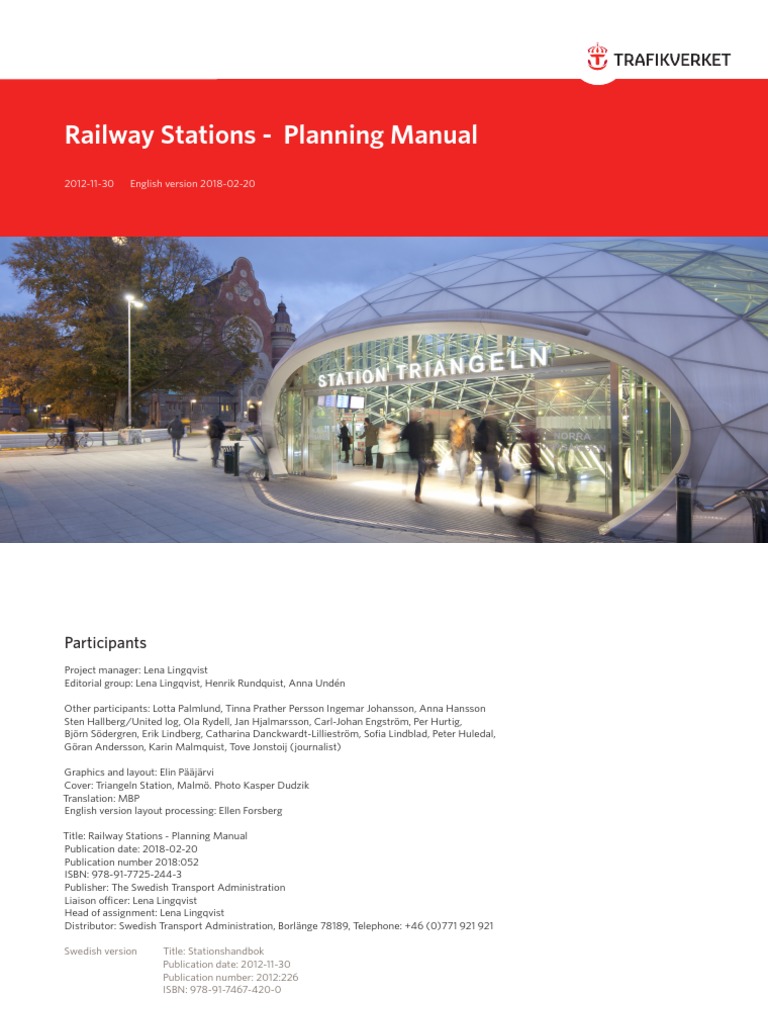 2018 052 Railway Stations Planning Manual PDF | PDF | Train Station ...