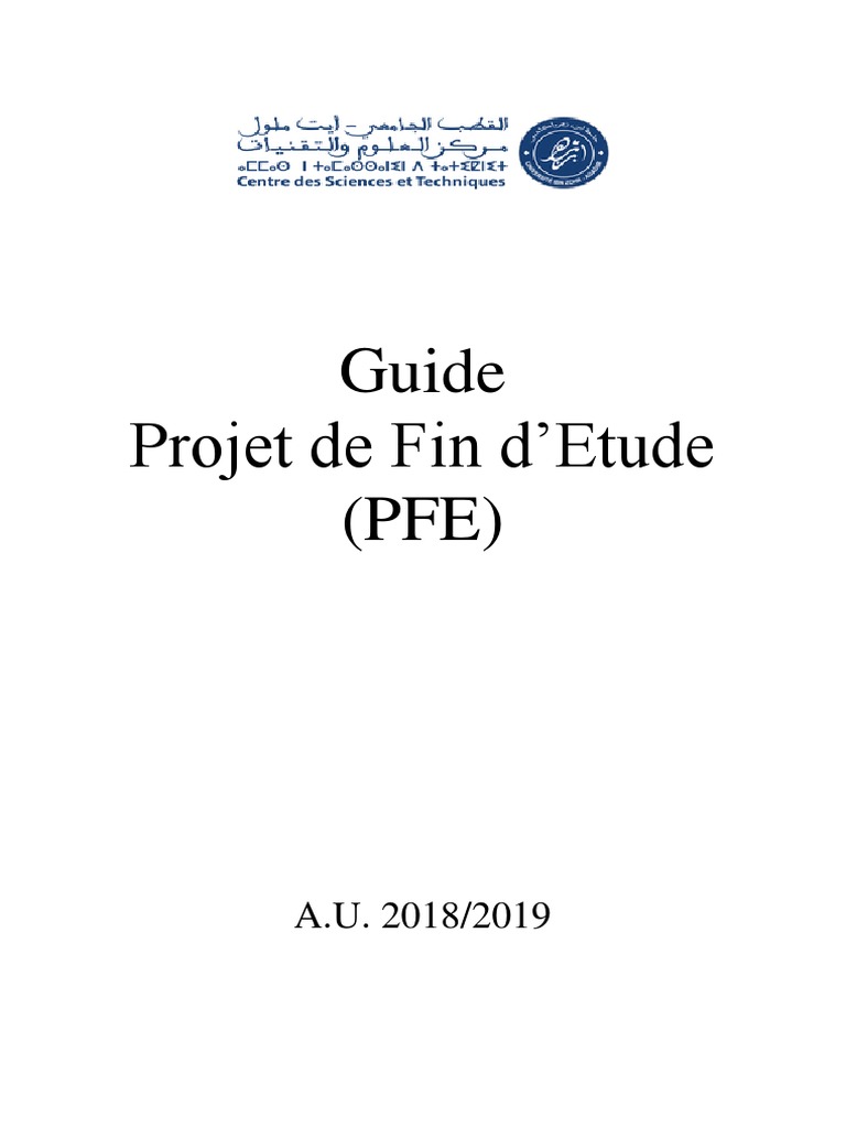 Guide PFE 2018-2019 | PDF | Bibliographie | Langue française