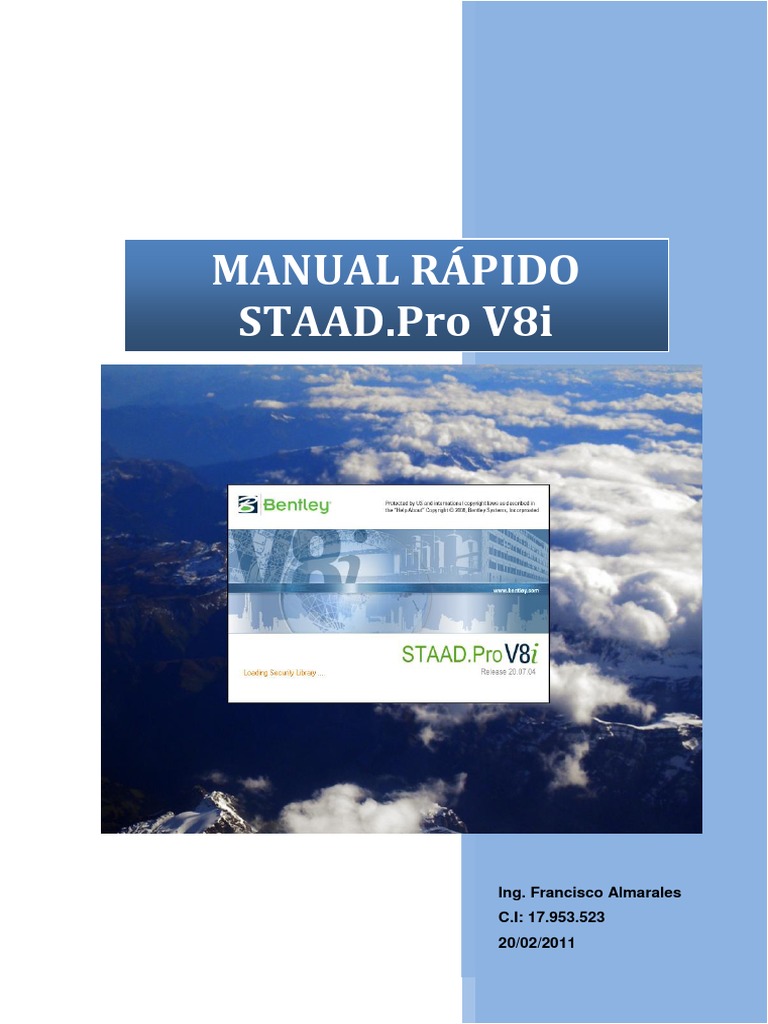 Manual Rapido STAAD Pro V8i Espanol PDF | PDF | Pandeo | Programa de computadora