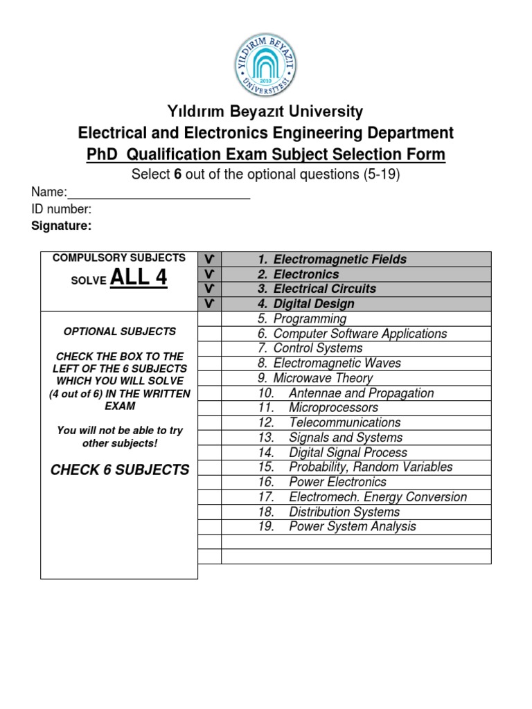 Yıldırım Beyazıt University Electrical and Electronics Engineering ...