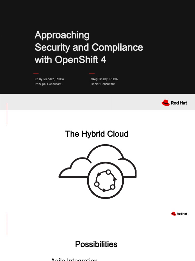 Security and Compliance in OpenShift 4 | PDF | Cloud Computing ...
