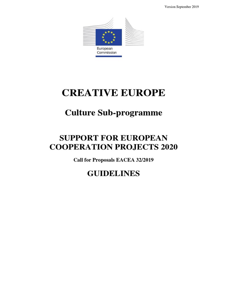 Creative Europe: Culture Sub-Programme | PDF | European Union | Creativity