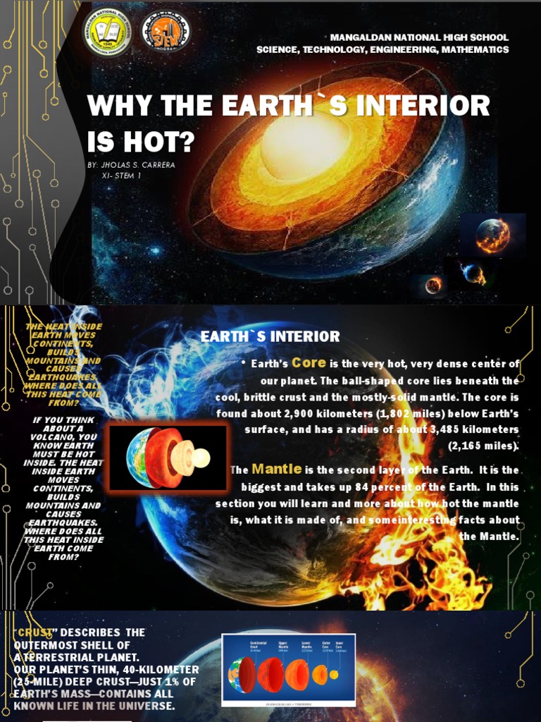 Earh Science Report | PDF | Mantle (Geology) | Planetary Core