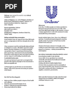 Unilever Mission Statement | PDF | Sustainability | Unilever