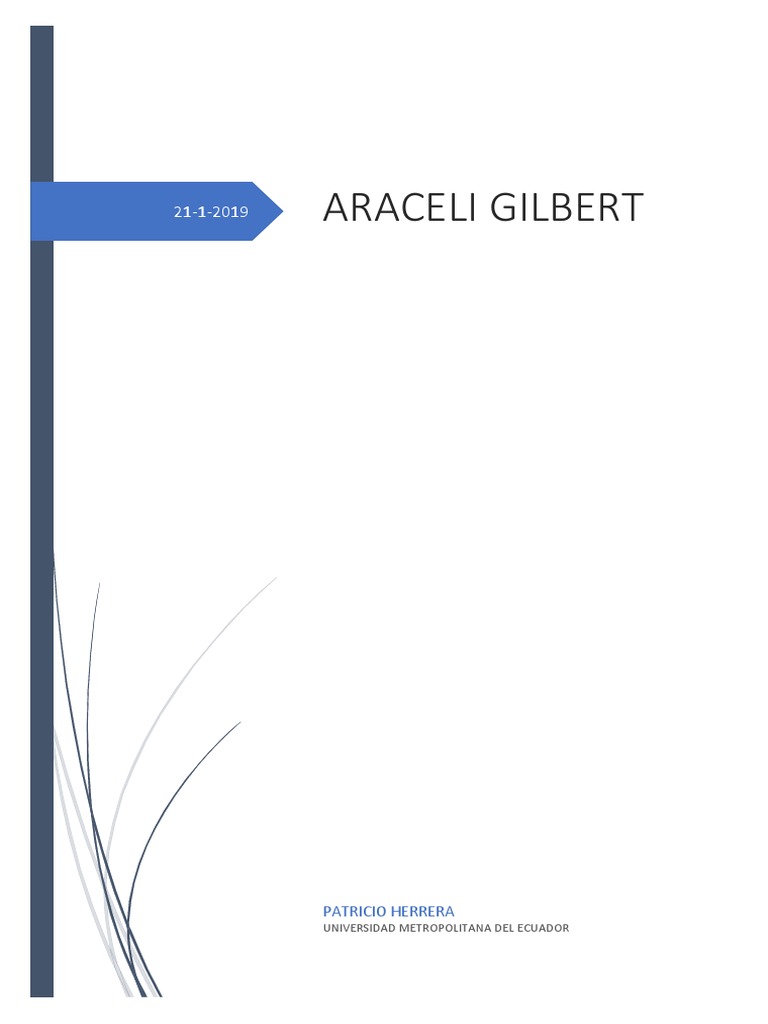 Biografía de Araceli Gilbert | PDF | Estilo | Movimientos de arte