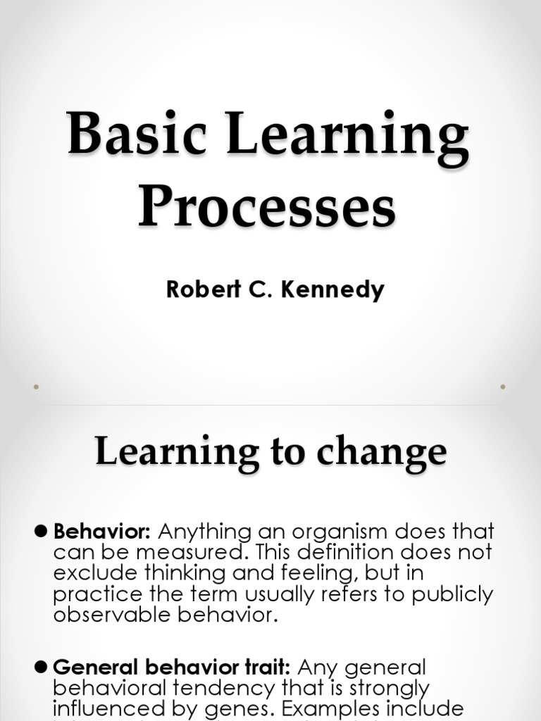 Basic Learning Processes | PDF | Mutation | Species