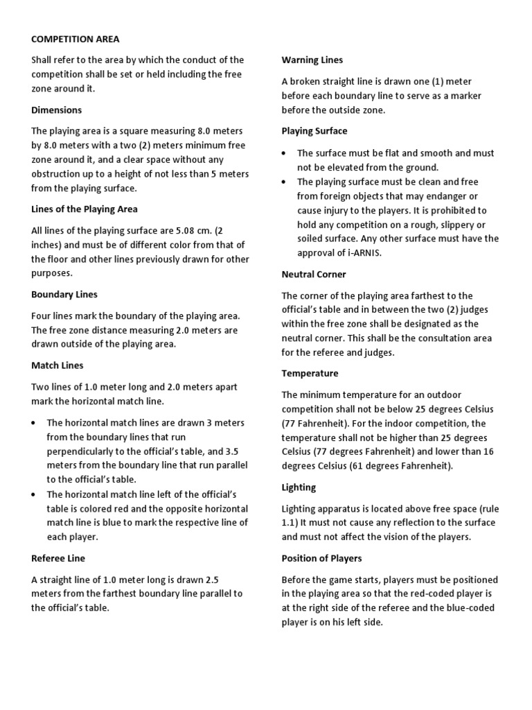 ARNIS | PDF | Fahrenheit | Referee